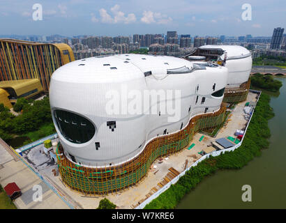 Aerial view of the China Comic and Animation Museum (CCAM) under ...
