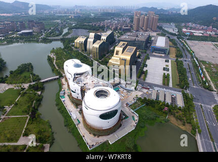 Aerial view of the China Comic and Animation Museum (CCAM) under ...