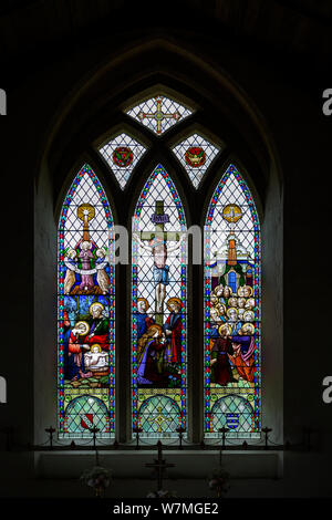 Stained glass window of Crucifixion c 1870-80 by Heaton, Butler and ...