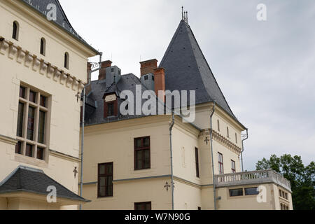 Beautiful renovated Andrassy Castle In Tiszadob, Hungary Stock Photo ...