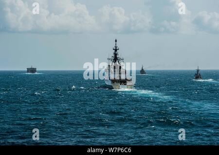 The USCG Legend class cutter Stratton (WMSL 752) on San Francisco Bay ...