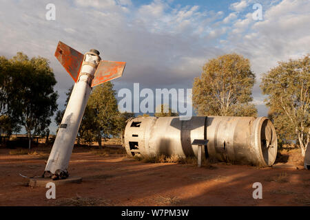 Black Arrow rocket, Woomera rocket range Stock Photo - Alamy