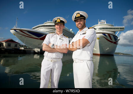Captain Marcin Banach and Captain Robert Camby photo shoot with P&O ...