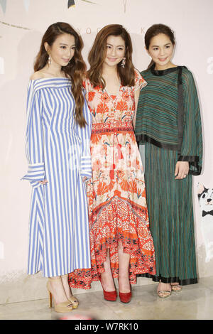 Selina of Taiwanese girls group S.H.E attends a promotional event for Kanebo Media in Hong Kong ...