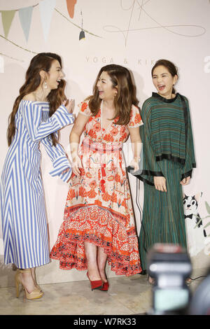 Selina of Taiwanese girls group S.H.E attends a promotional event for Kanebo Media in Hong Kong ...