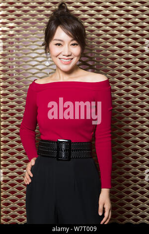 Chinese actress Yan Ni poses for portrait photos during an exclusive ...