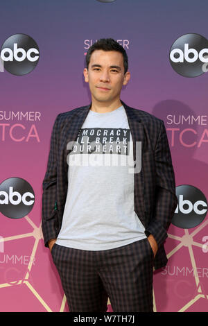 LOS ANGELES - AUG 15: Conrad Ricamora,boyfriend at the ABC Summer TCA ...