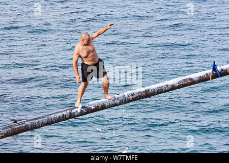 Xghajra, Malta - August 3, 2019: Traditional Maltese game of Gostra ...