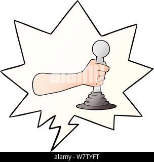 cartoon hand pulling lever Stock Vector Image & Art - Alamy