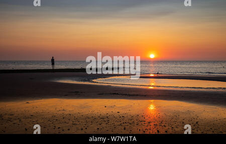 regain power relaxing in sunset, travel norderney Germany Stock Photo ...