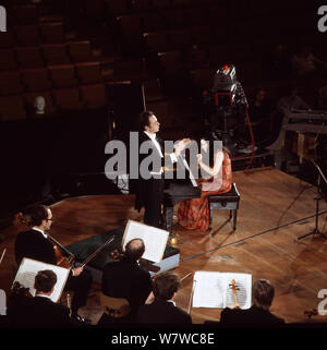 Der Dirigent Loorin Maazel und seine Frau, die Pianistin Israela ...