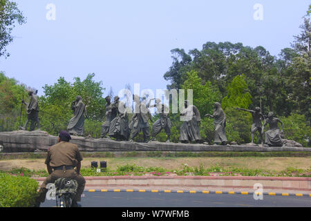 INDIA Delhi Gandhi Salt march monument Stock Photo - Alamy