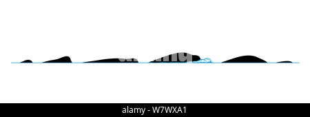 Illustration of a Finless Porpoise (Neophocaena asiaeorientalis Stock ...