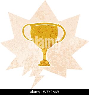 freehand textured cartoon old trophy Stock Vector Image & Art - Alamy