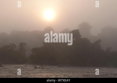 Democratic Republic of Congo in January 2011. Epulu river in Okapi ...