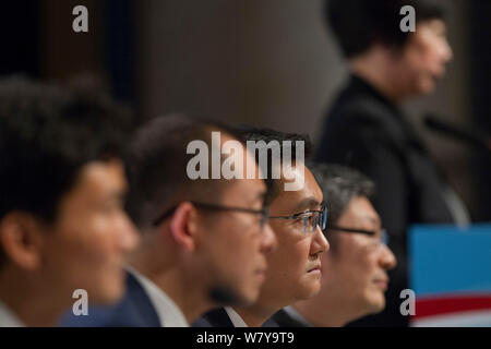 (From left) James Mitchell, chief strategy officer of Tencent, Martin ...