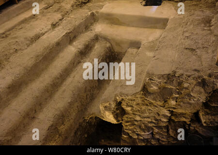 Rock cut Mikveh Jewish ritual purification baths from the second temple ...