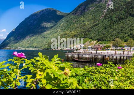Vik, Sogn og Fordjane, Norway, Scandinavia - July 28, 2019: Hopperstad ...