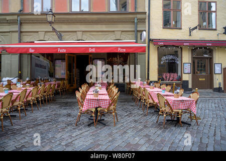 Sweden Stockholm Restaurant in a medieval wine cellar in Gamla Stan ...