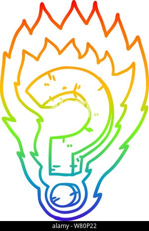 cartoon flaming question mark Stock Vector Image & Art - Alamy