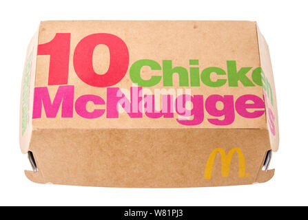 Box of McDonald's Chicken Nuggets or McNuggets Fast Food Stock Photo ...