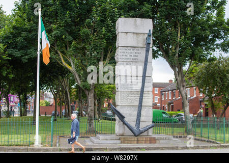 Irish Merchant Navy Memorial Stock Photo - Alamy