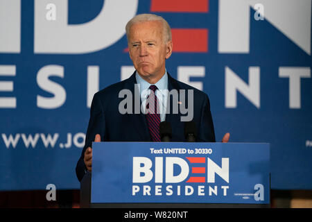 2020 Democratic Presidential candidate, Joe Biden, speaks at a campaign ...