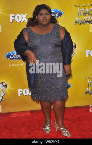 Gabourey Sidibe 41st NAACP Image Awards at the Shrine Auditorium ...