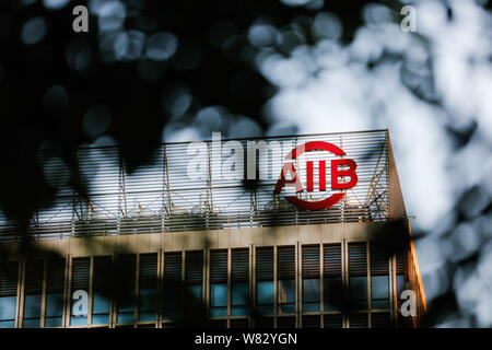 --FILE--A view of the headquarters building of the Asian Infrastructure ...
