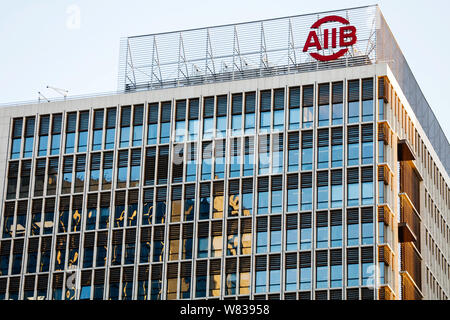 --FILE--A view of the headquarters building of the Asian Infrastructure ...