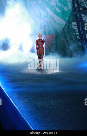 American singer Lady Gaga performs during the 2016 Victoria's Secret ...