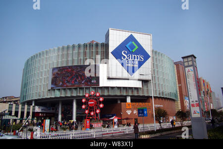 --FILE--View of a supermarket of Sam's club of Wal-Mart in Wuhan city ...