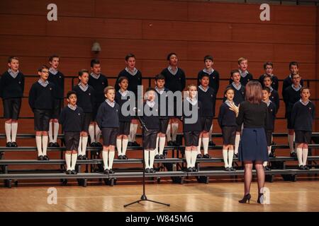 Boys of "The Little Singers of Paris" choir, literally "Little Singers ...