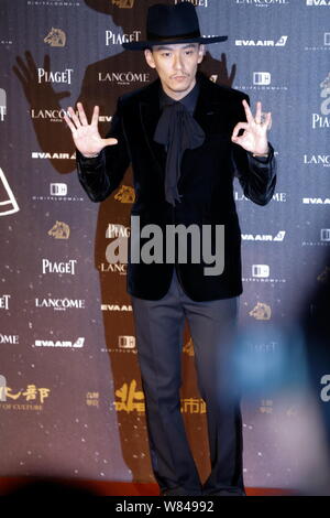 Taiwanese actor Chang Chen arrives at the 60th Golden Horse Awards in ...