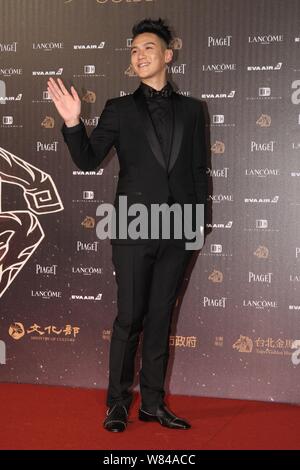 Taiwanese actor Kai Ko arrives on the red carpet for the 53rd Golden ...