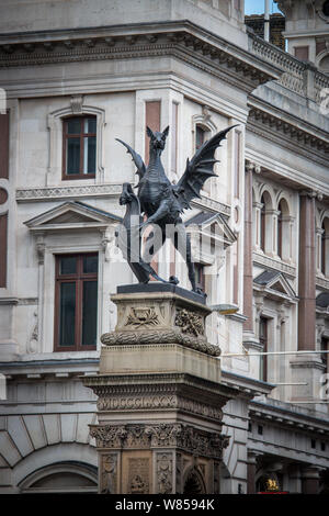 City of London Dragon Boundary Mark, this depicts the official entrance ...