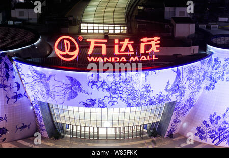 A view of the Wanda Mall at the Nanchang Wanda Cultural Tourism City in ...