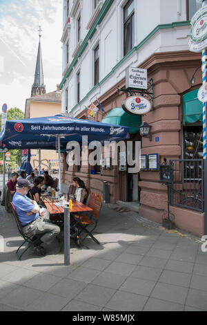 Gasthaus Eiserner Steg Bar; Frankfurt; Germany Stock Photo - Alamy