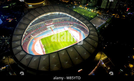 Aerial view of the Shanghai Stadium in Shanghai, China, 21 July 2015 ...