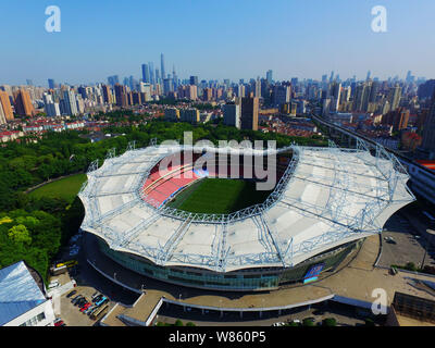 Aerial view of the Shanghai Stadium in Shanghai, China, 21 July 2015 ...