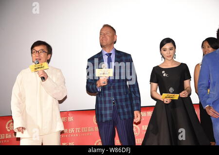 Director Renny Harlin, from left, Madelaine Petsch, and Courtney ...