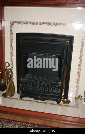 electric fire with coal effect Stock Photo - Alamy