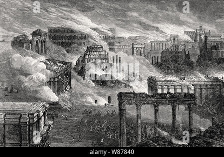 The Great Fire of Rome was an urban fire that started on the night ...