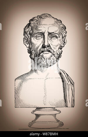 Demosthenes, 384 - 322 BC, statesman in Athens and in ancient Greece ...