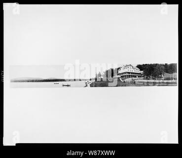 A scenic view of the Fulton Chain of Lakes located in the Adirondack ...