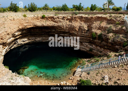 Bimmah sinkhole, Oman Stock Photo - Alamy