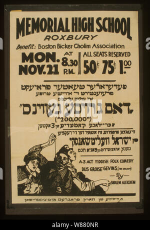 A 3 act Yiddish folk comedy Dus groise Gevins (The 200,000 Stock Photo ...