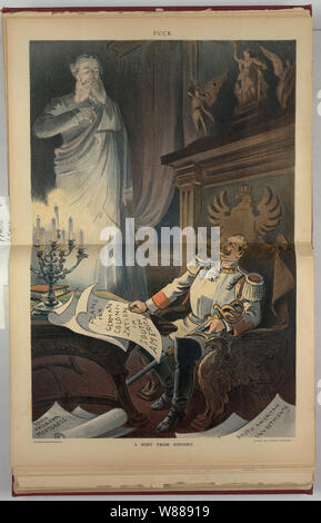 A political cartoon from the 19th century depicting figures such as ...