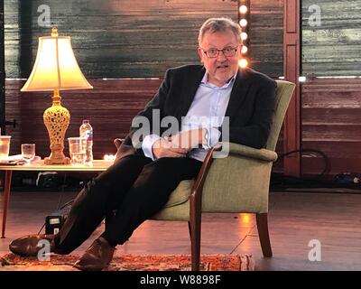 Former Scottish Secretary David Mundell (right) in conversation with ...
