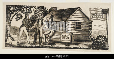 Harrison & Tyler campaign emblem Stock Photo - Alamy